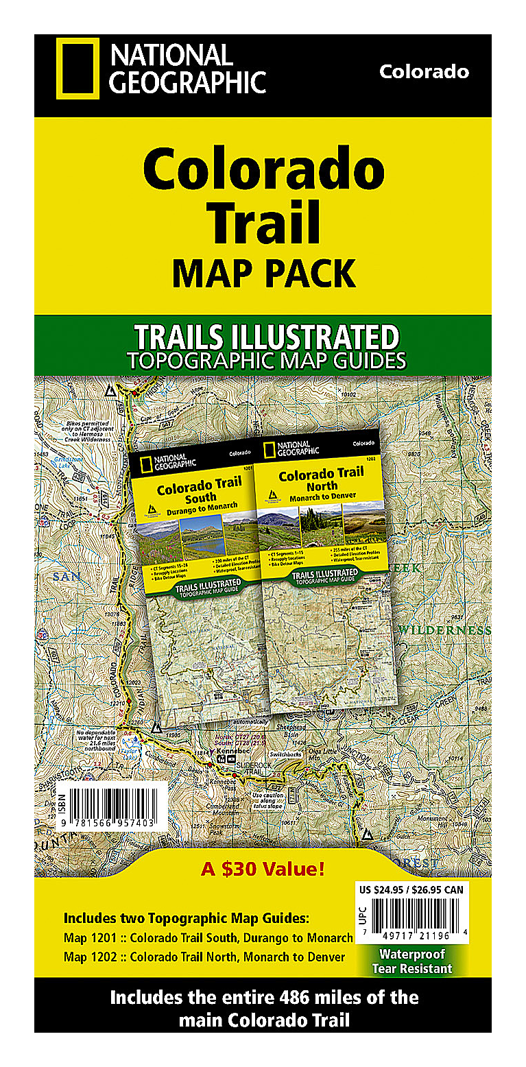 National Geographic Trails Illustrated Topographic Map Guide Series Map ...